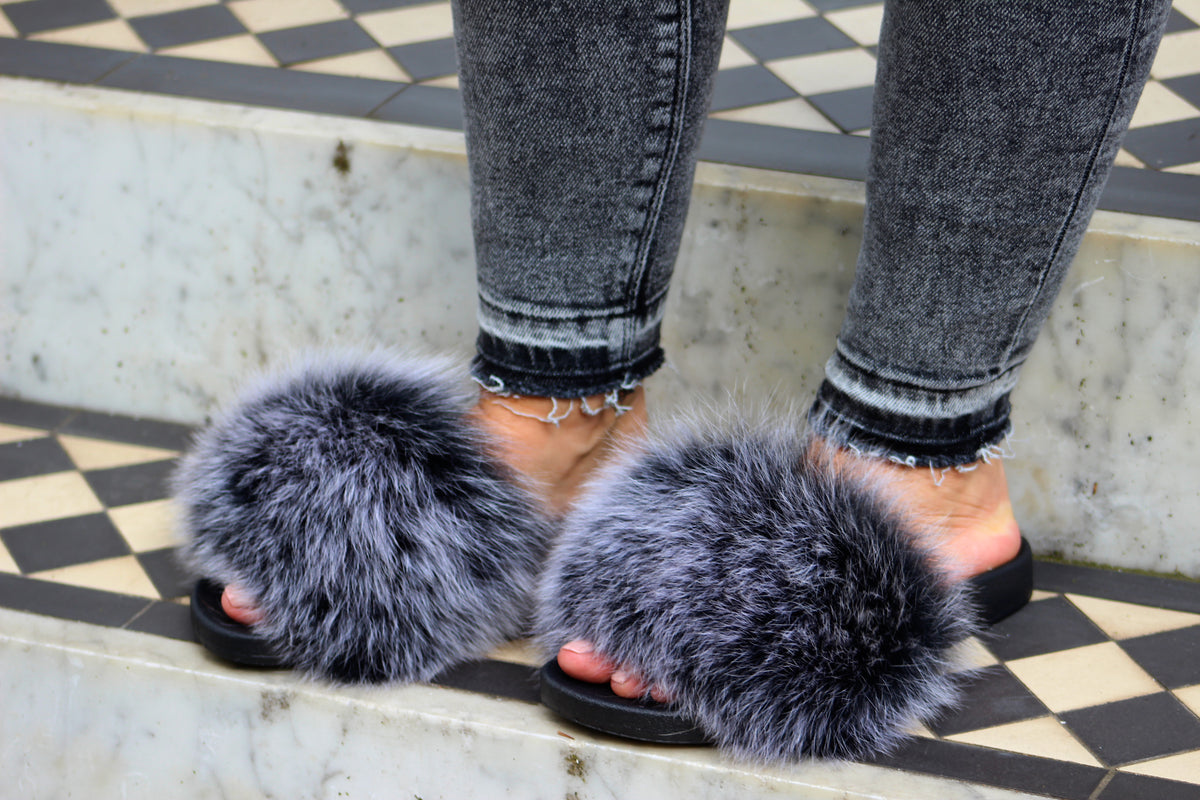 Black Frost Fox Sliders – TREND STUDIO LONDON