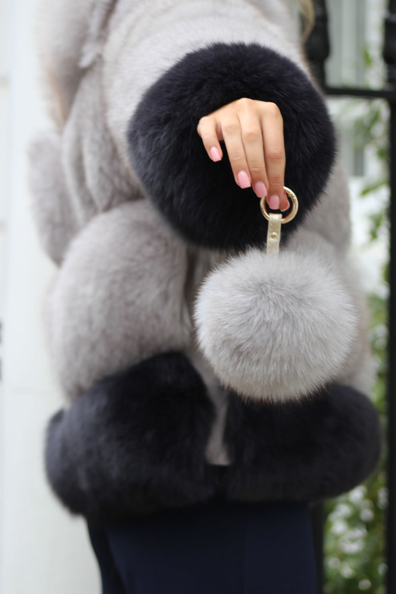 Light Grey Fox Keyring – TREND STUDIO LONDON